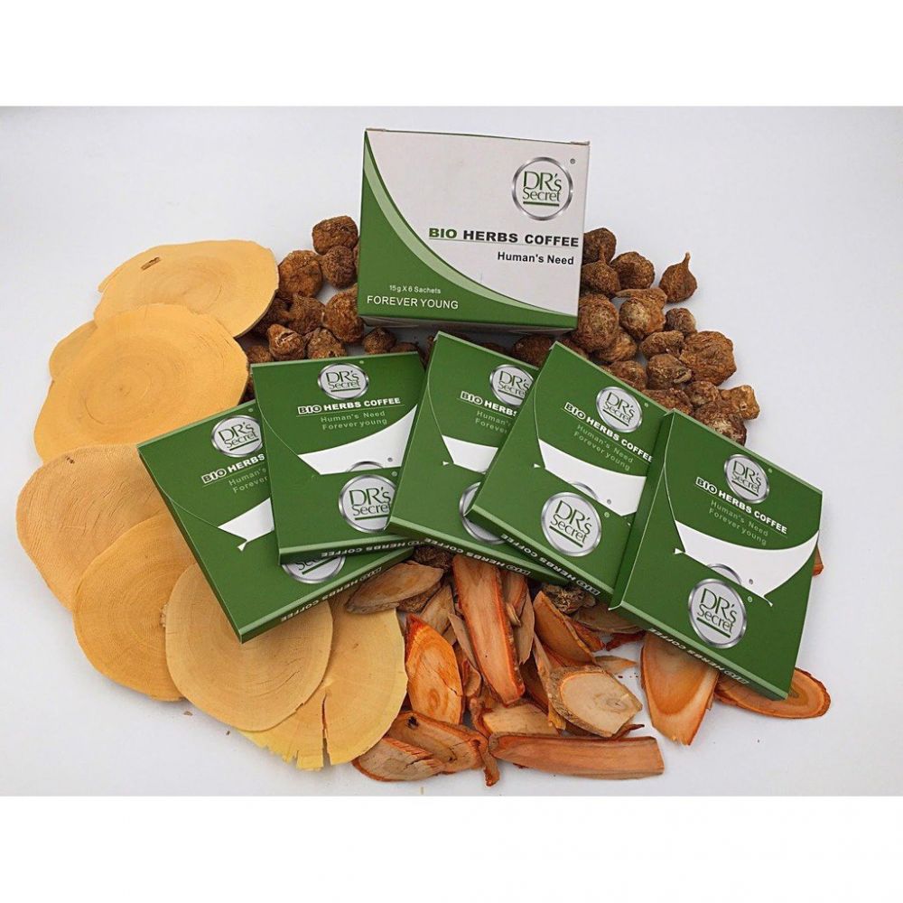 ORIGINAL Dr's Secret BIO HERBS COFFEE FOR MEN and WOMEN 15g x 6 Sachets ...